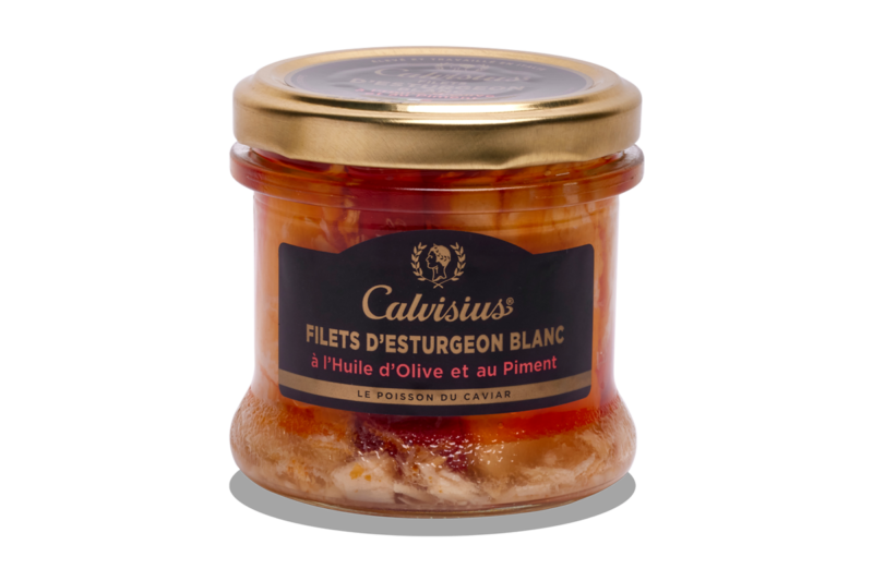 Sturgeon in olive oil - Calvisius | Caviale sostenibile